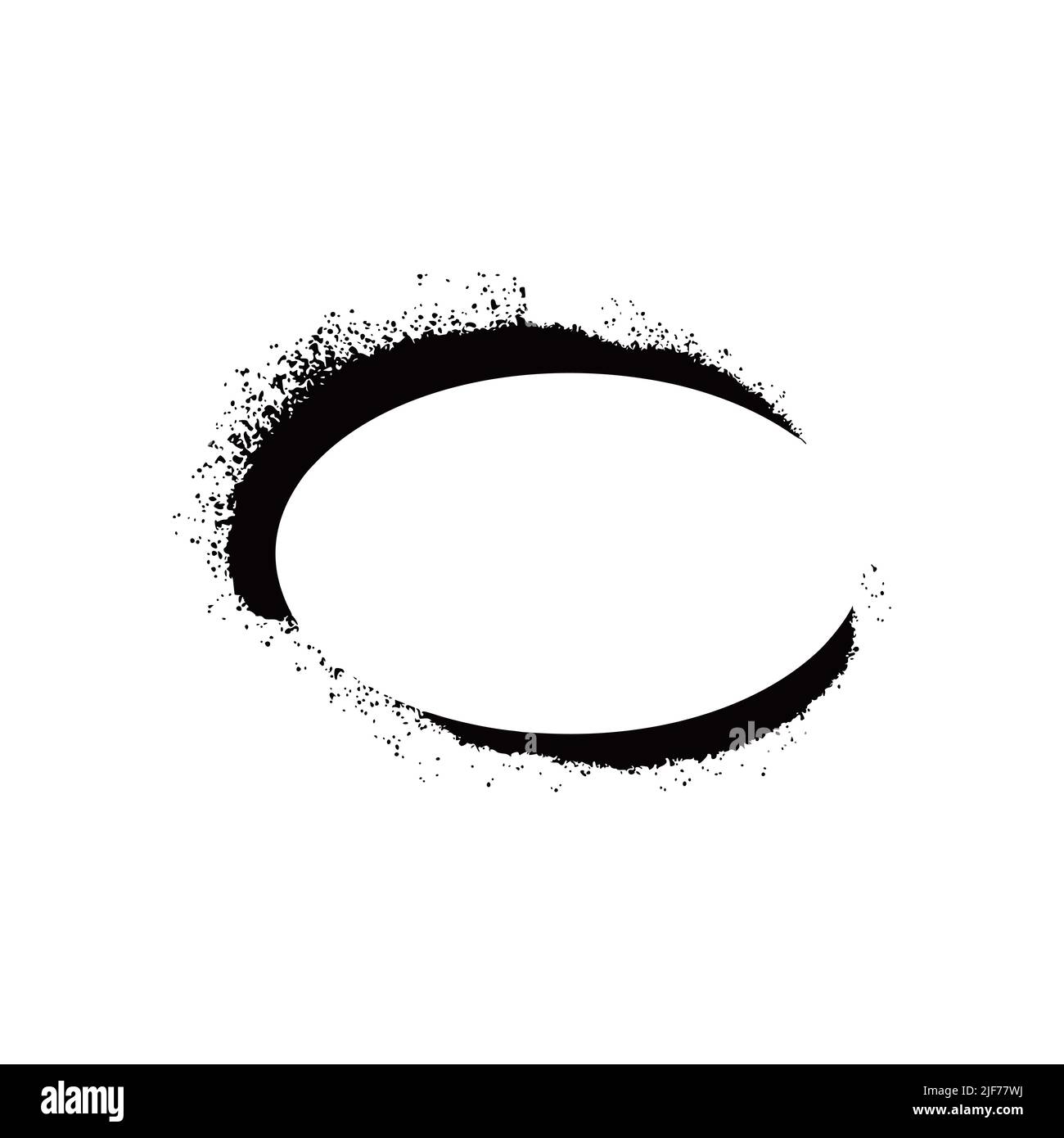 Cadre de peinture en spray à pochoir. Grunge style graffiti cadre noir ...