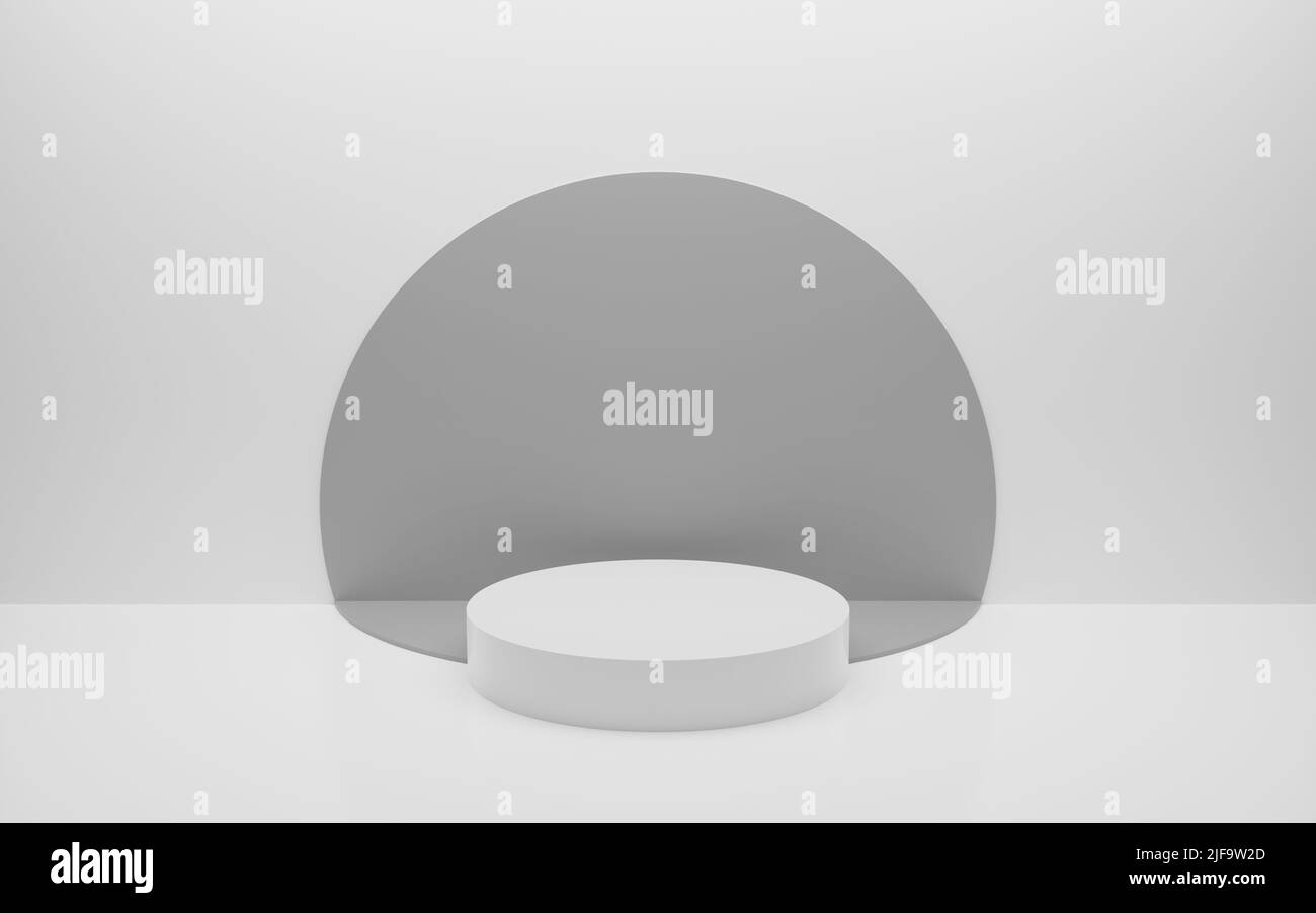 Podium vide Banque d'images noir et blanc - Alamy