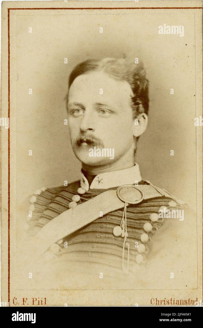 Portrait de Lars Erik Bjurström, officier du régiment d'artillerie de ...