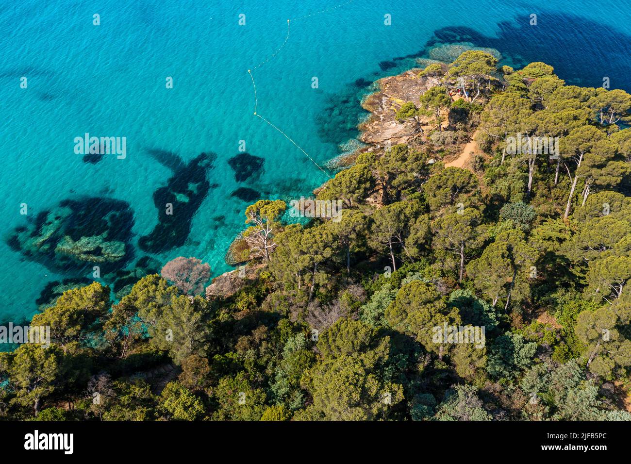 Le rayol aerial view Banque de photographies et d’images à haute ...