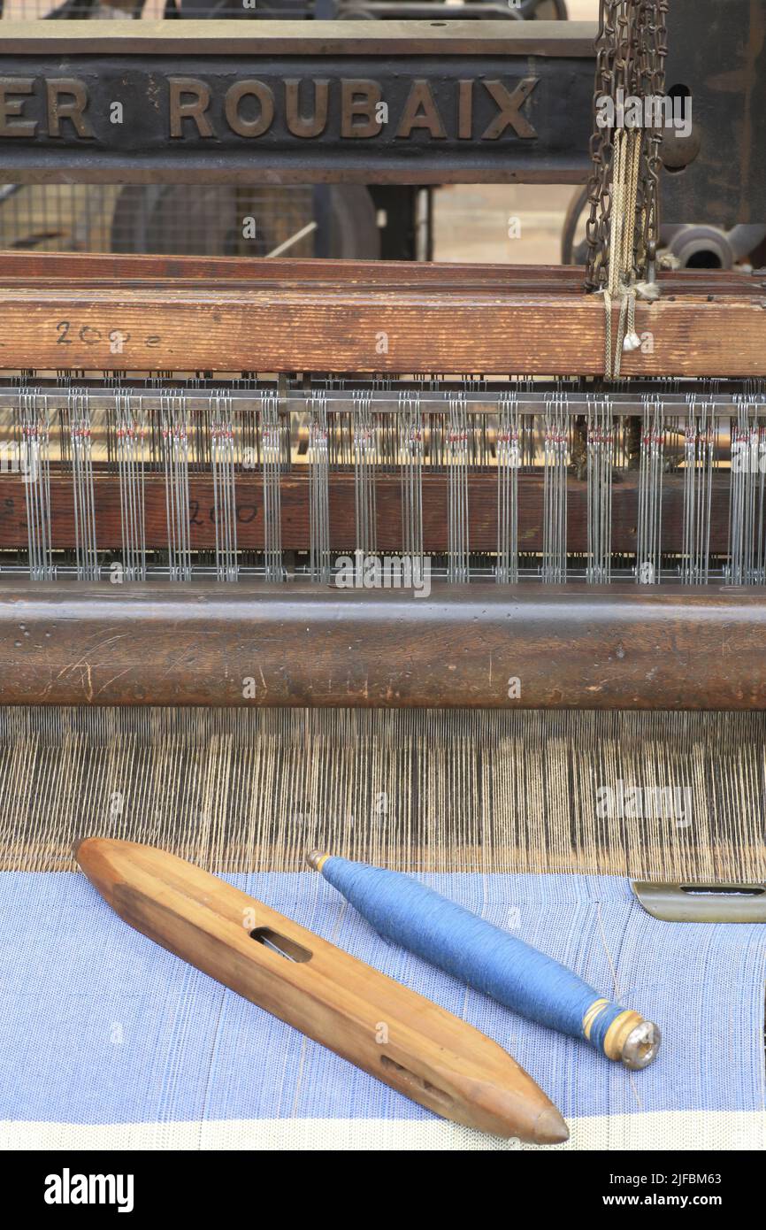 France, Nord, Roubaix, la Manufacture (musée de la mémoire et de la création textile) installé ...