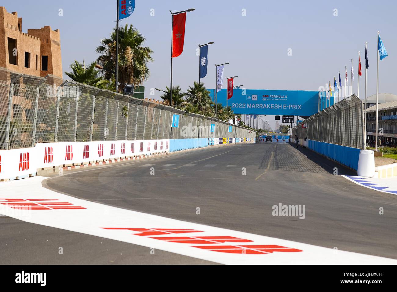 Marrakech, Maroc. 01st juillet 2022. ABB illustration, lors de l'ePrix ...
