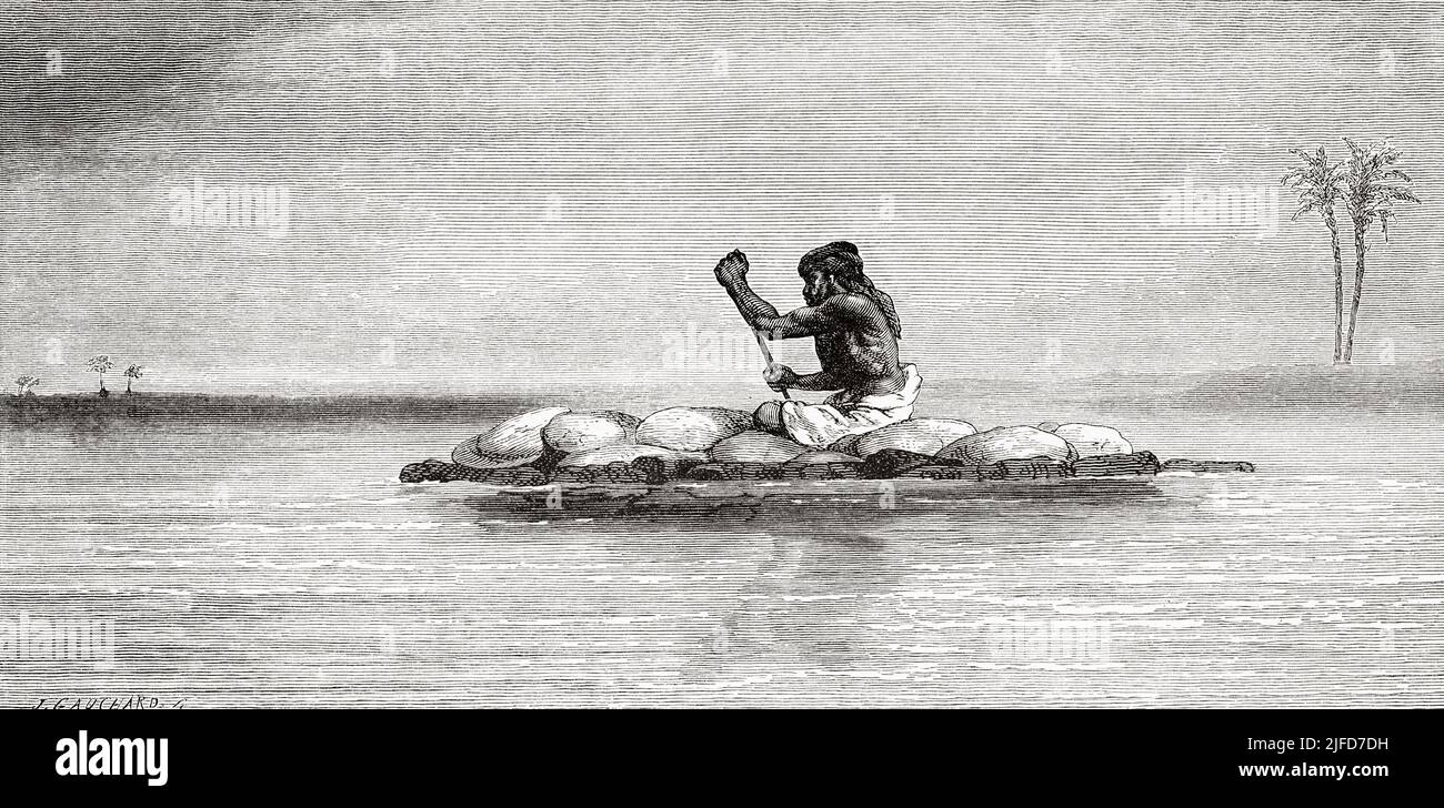 Bateau arabe ancien gravure Banque de photographies et d’images à haute ...