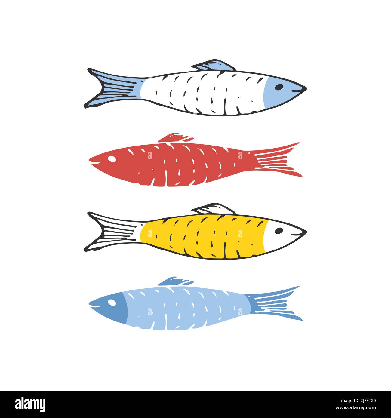 Set de poissons, dessin de poissons de dessin de dessin de dessin de ...