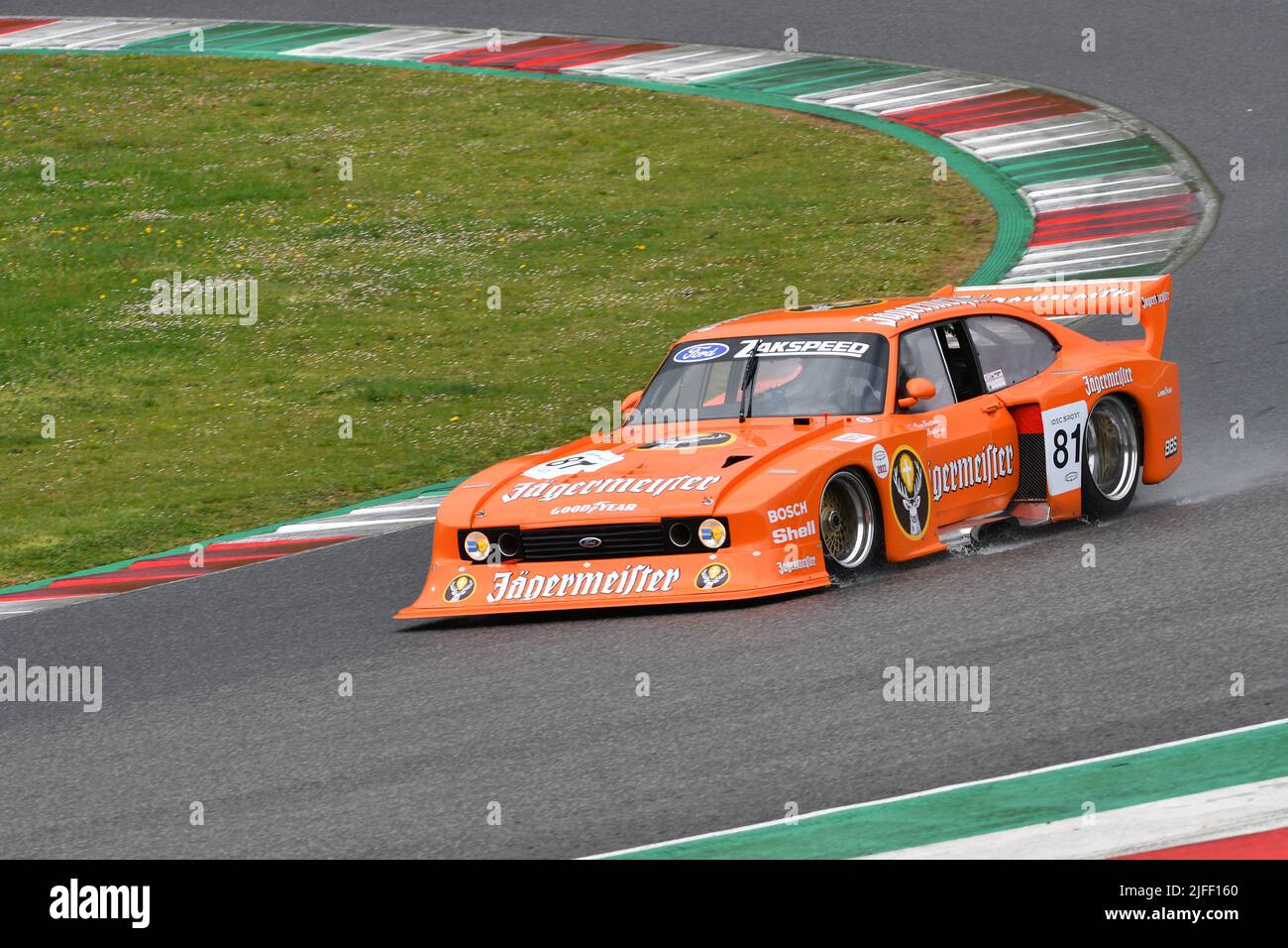 Scarperia, 3 avril 2022: Ford Capri Turbo GR 5 Jagermeister DRM année ...