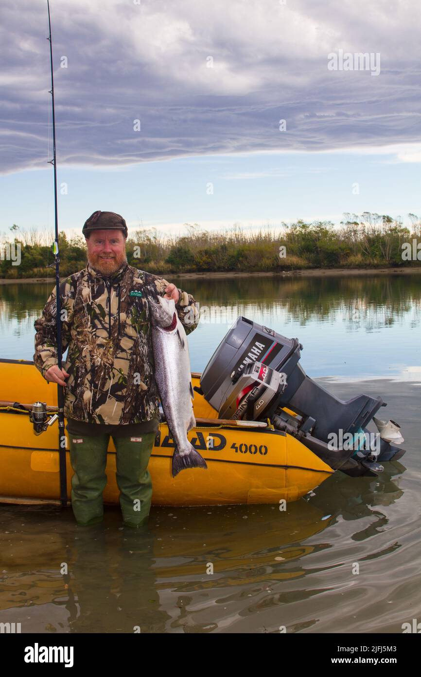 Prise de saumon roi Banque de photographies et d’images à haute ...