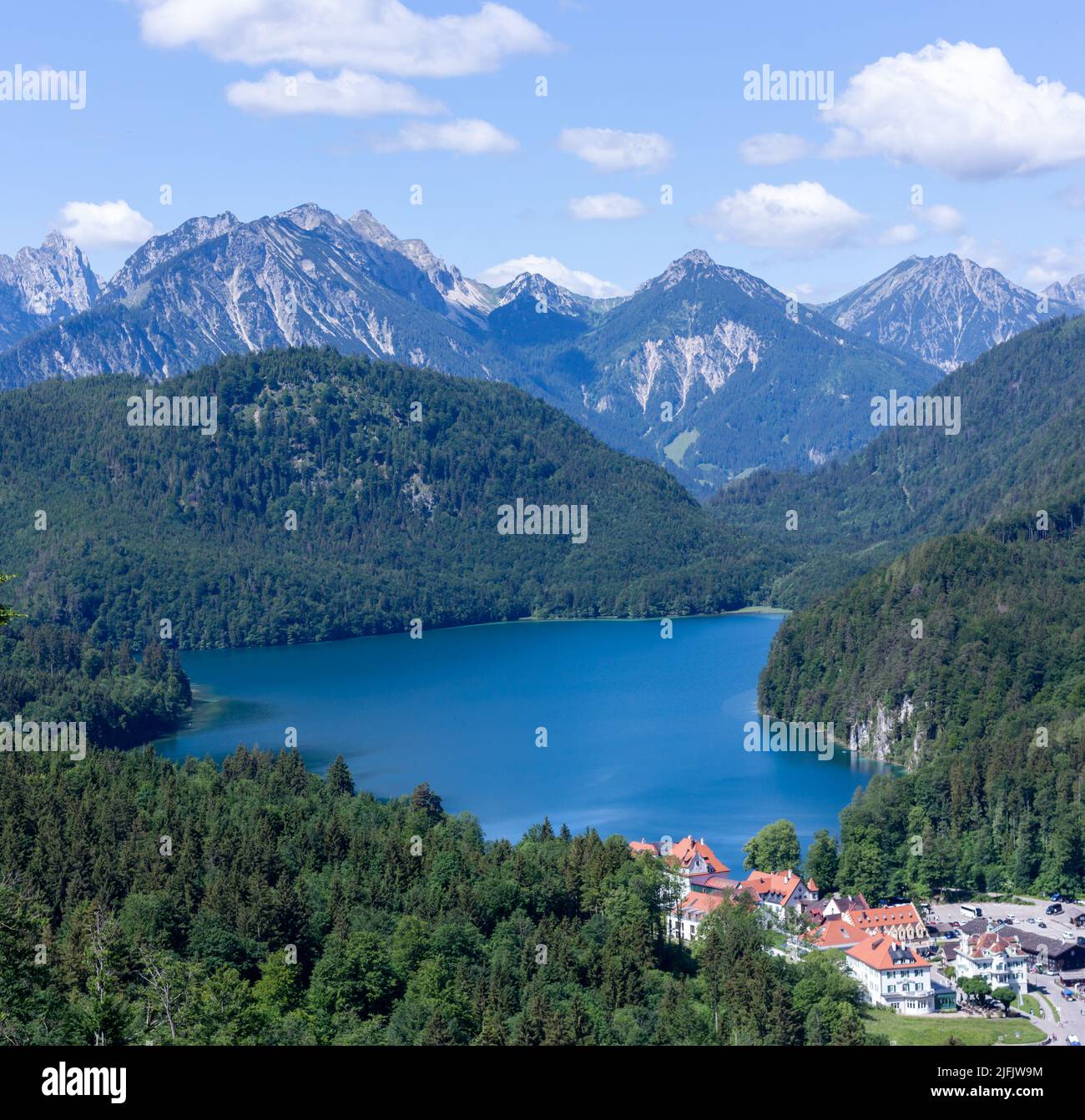 Alpsee lake Banque de photographies et d’images à haute résolution - Alamy