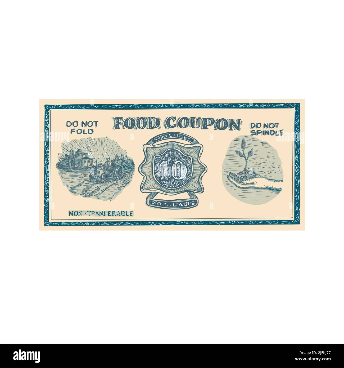 Food ration ticket Banque de photographies et d’images à haute ...
