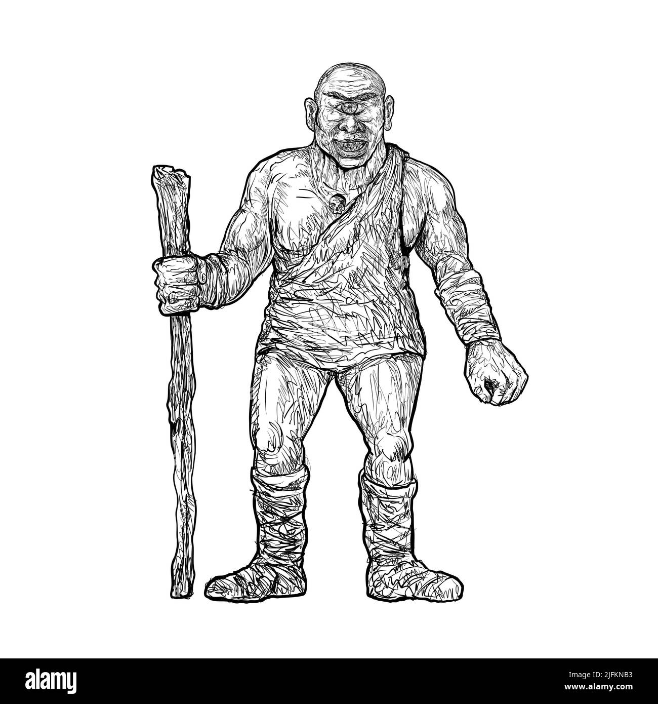 Cyclope mythologie grecque Banque d'images détourées - Alamy