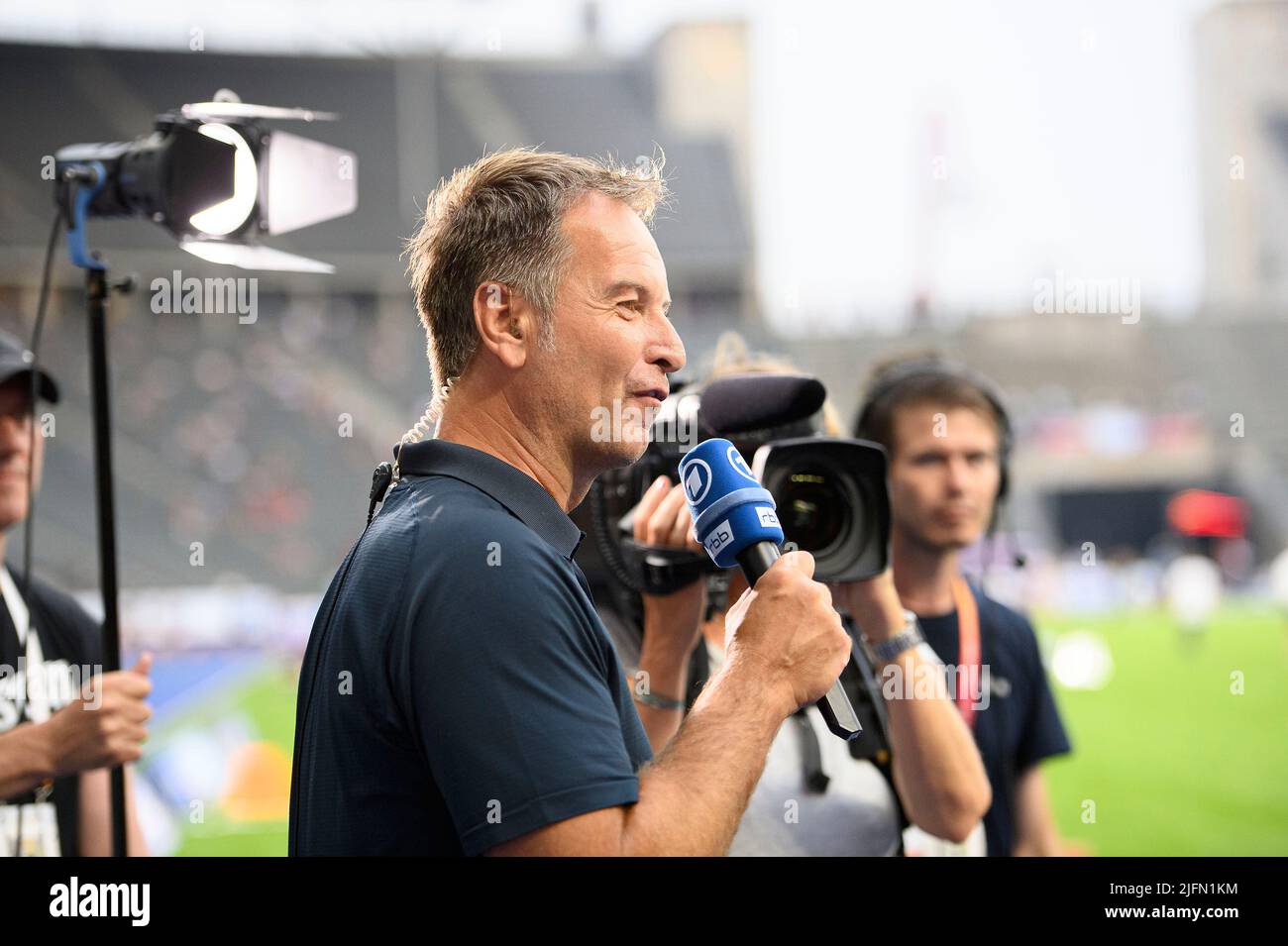 Claus LUFEN, modérateur, ARD, RBB, entretien, Sur les championnats d ...