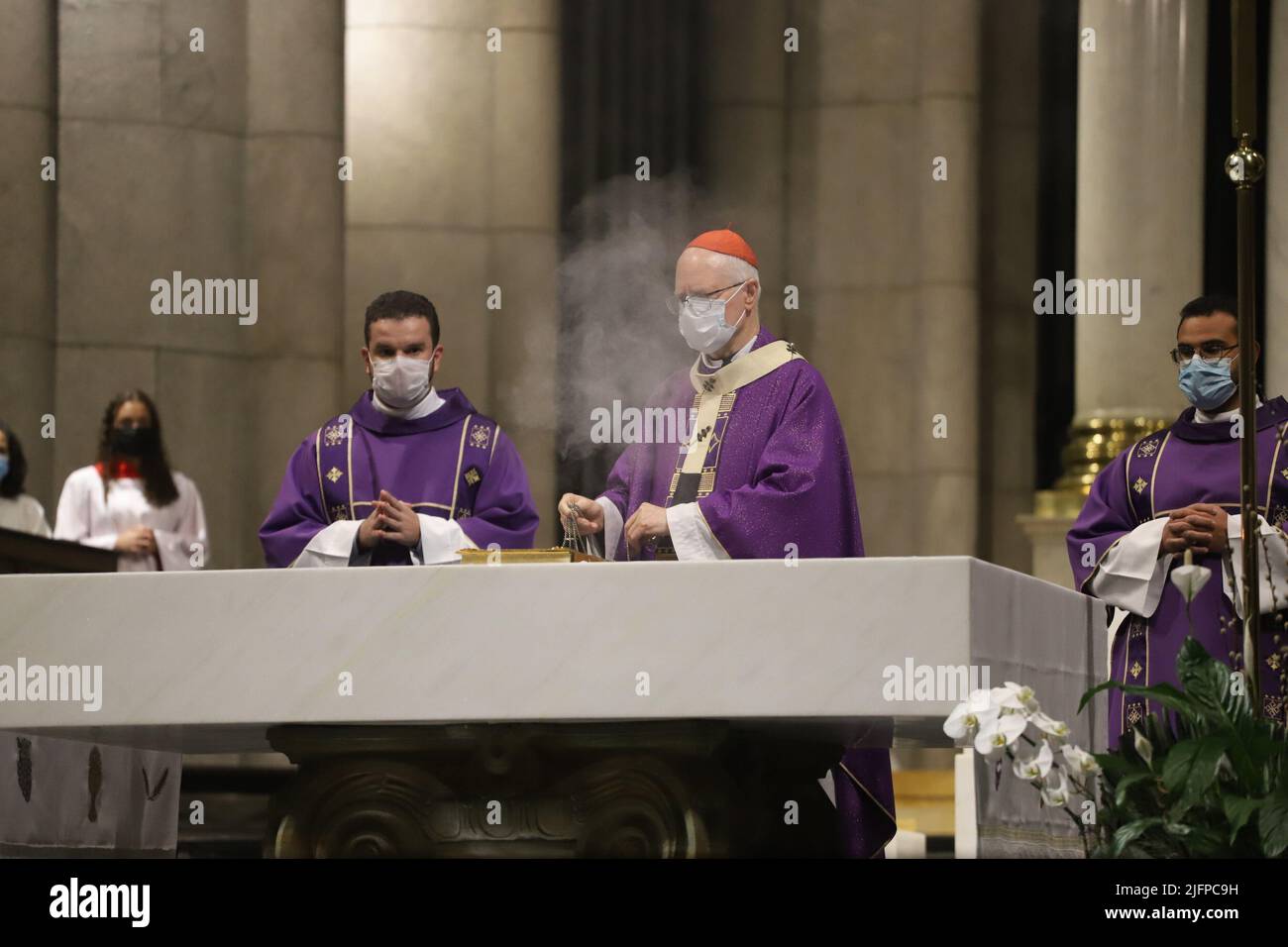 Sao Paulo, Sao Paulo, Brésil. 4th juillet 2022. (INT) funéraire du ...
