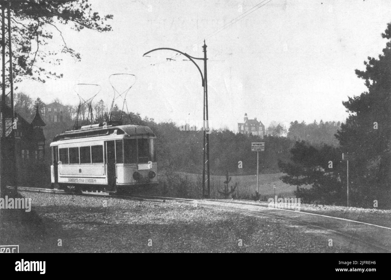 Fonctionnement du tramway Banque d'images noir et blanc - Alamy