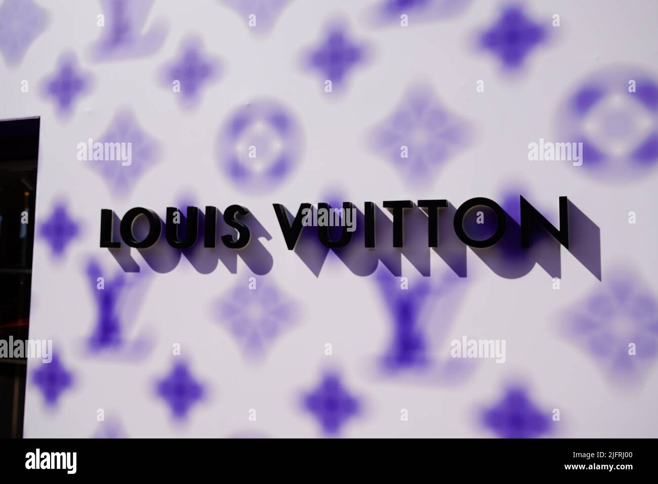 Cannes , paca France - 06 15 2022 : Louis Vuitton logo de la marque ...