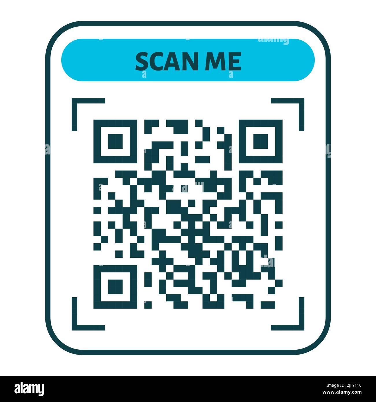 Scannez-moi la conception du code QR. Code QR pour le paiement ...