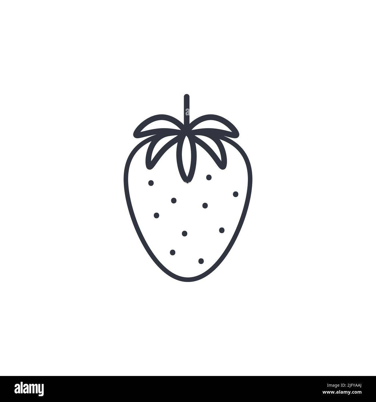 Ligne de fraise Banque d'images vectorielles - Alamy