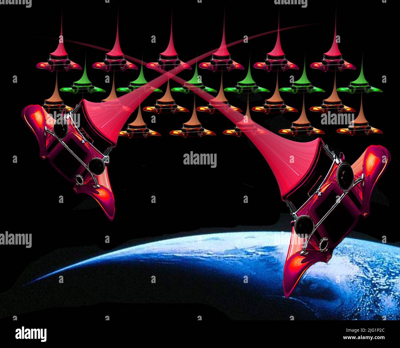 Space invaders texture Banque de photographies et d’images à haute ...