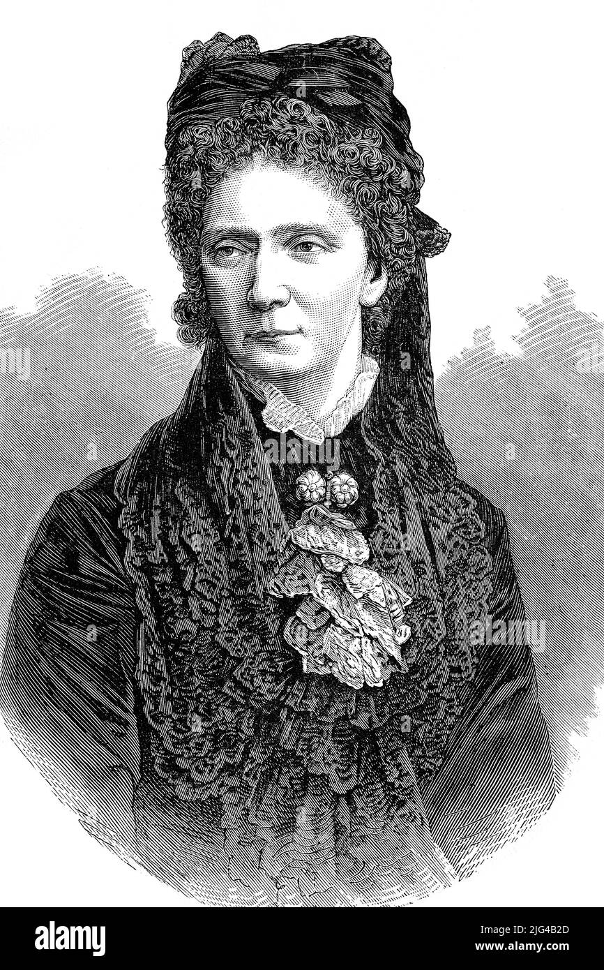 Tsarina maria alexandrovna of russia 1824 1880 Banque de photographies ...