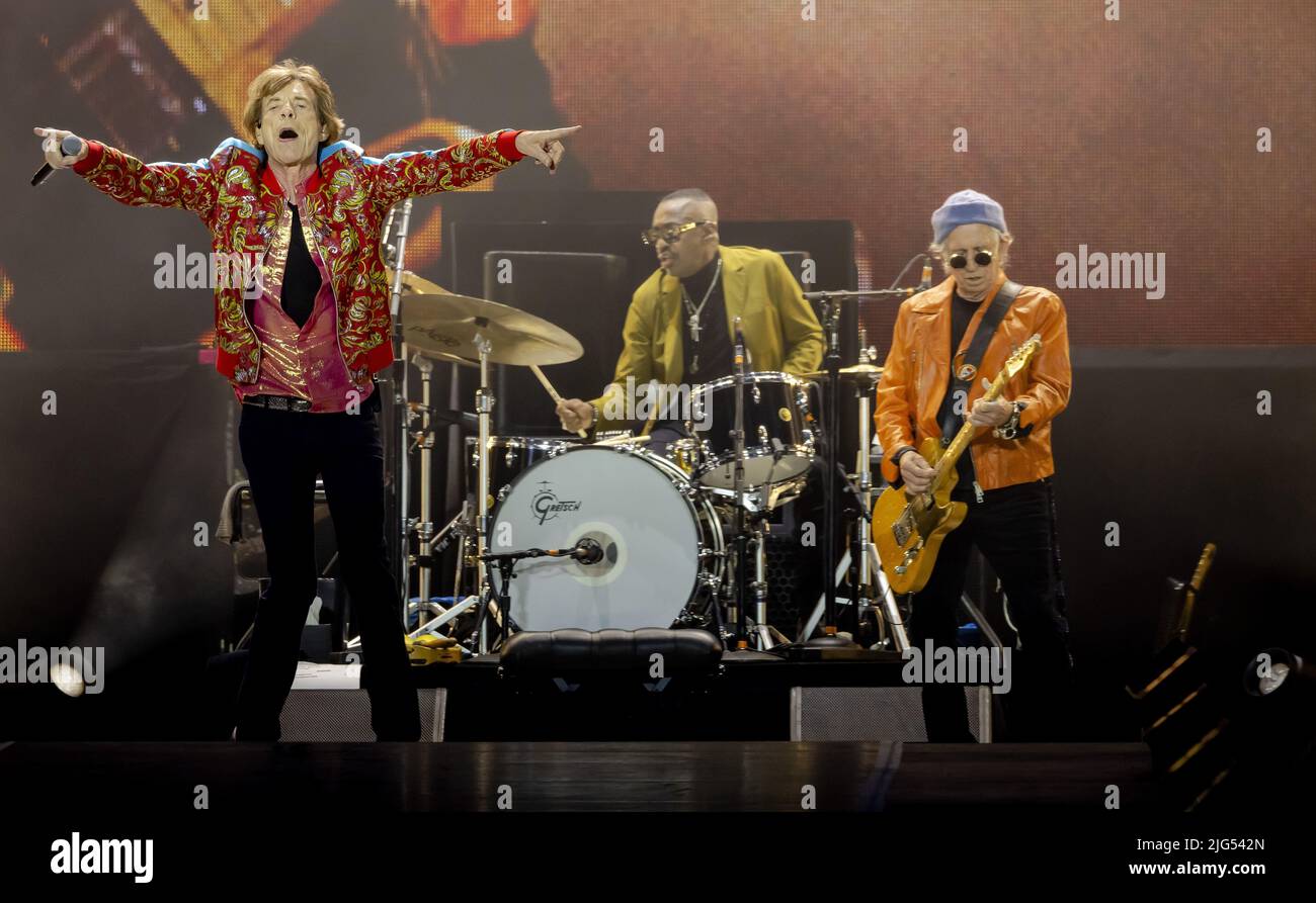 AMSTERDAM - 2022-07-07 20:55:31 AMSTERDAM - chanteur Mick Jagger ...