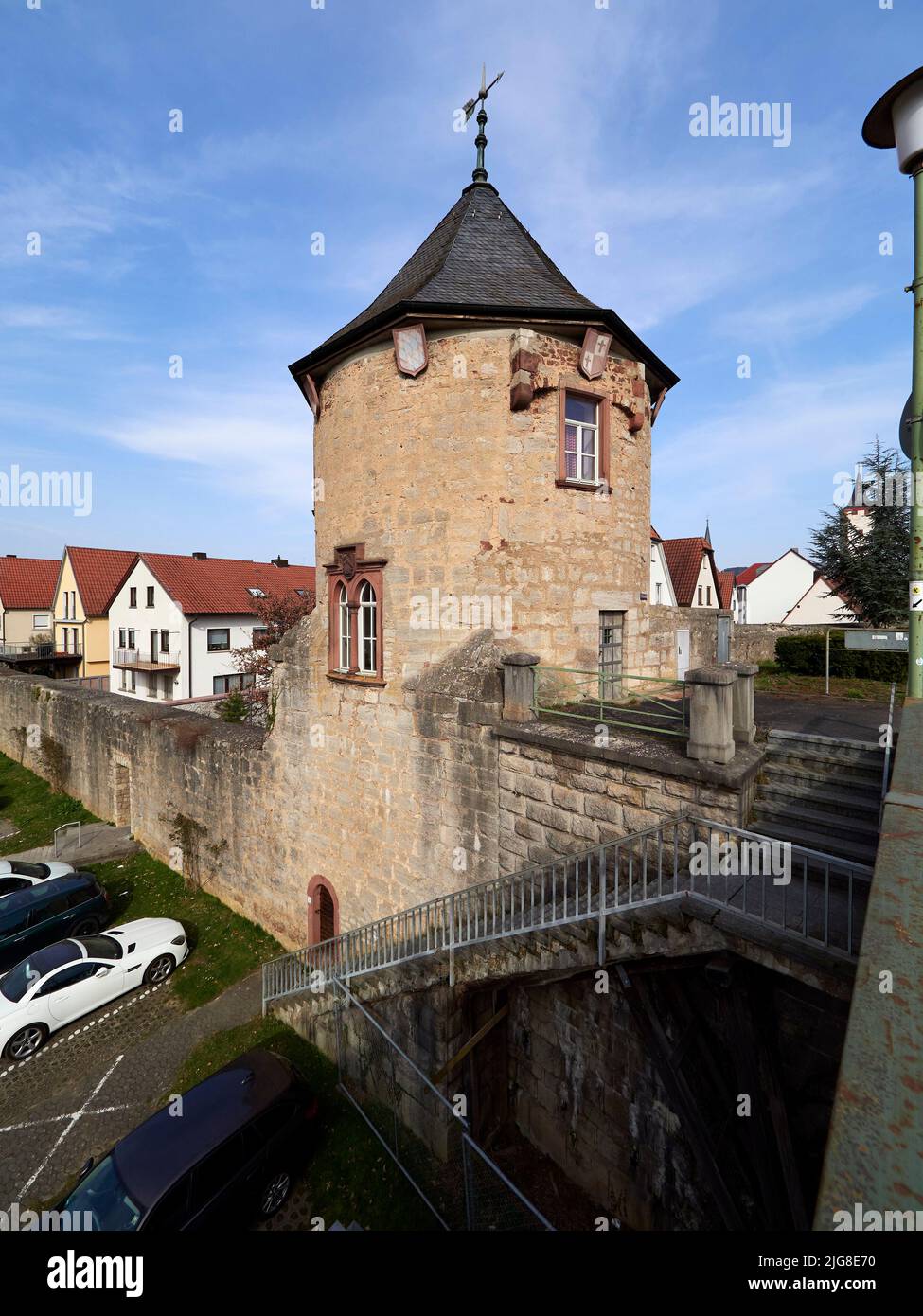 Centre ville historique de karlstadt am main Banque de photographies et ...