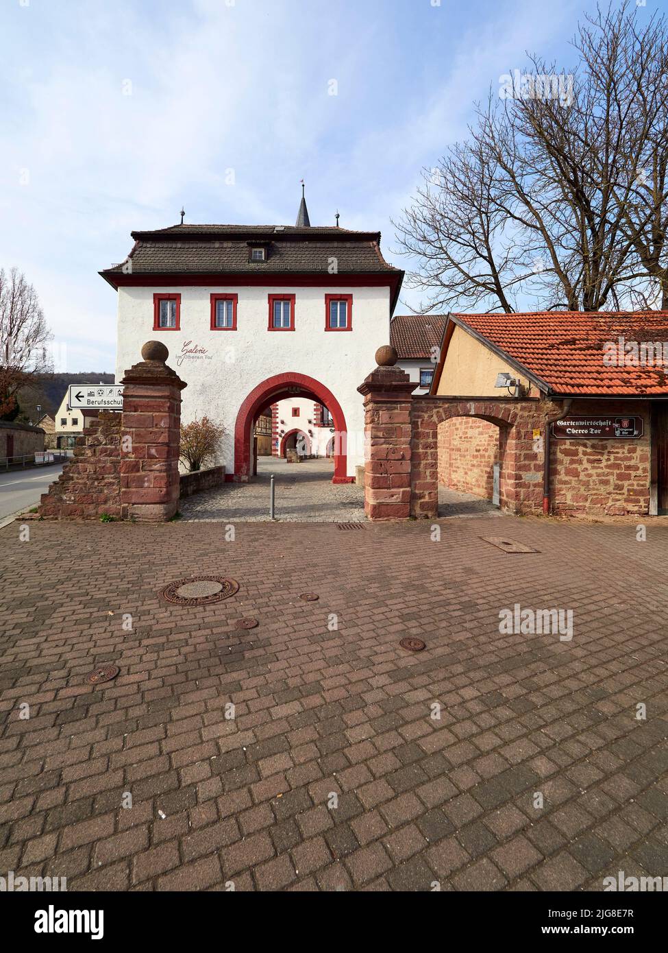 Centre ville historique de karlstadt am main Banque de photographies et ...