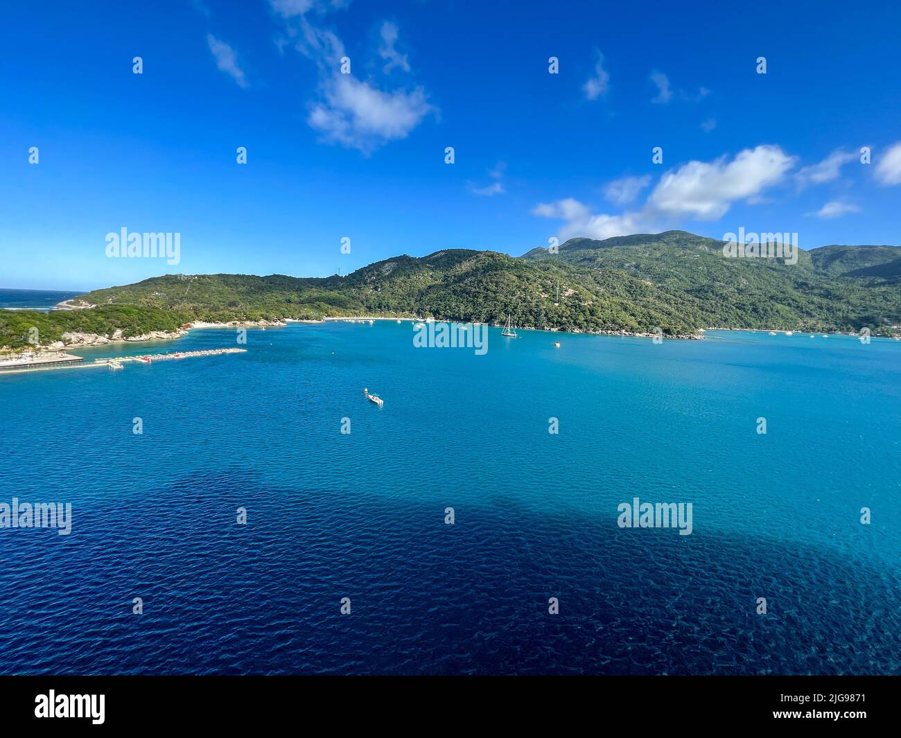 Labadee, Haïti - 15 février 2022 : une vue aérienne de Labadee une ...