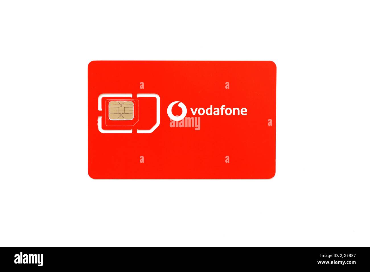 Carte sim vodafone Banque d'images détourées - Alamy