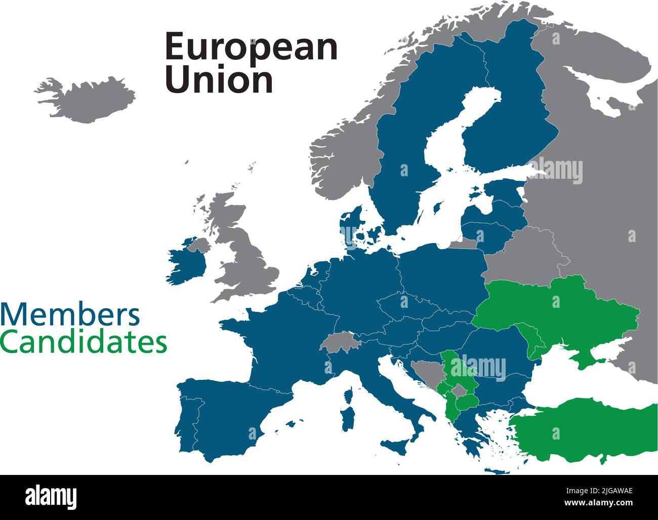 tous les etats membres et candidats à l'union européenne Image ...