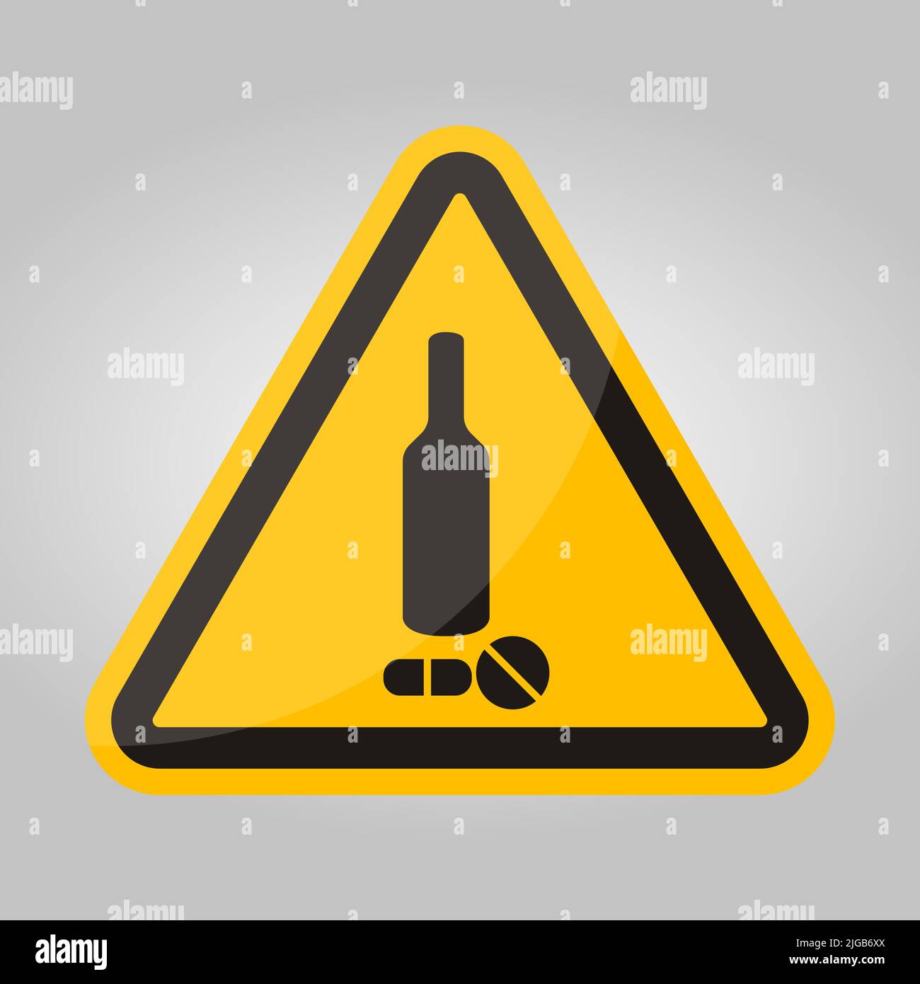 Medication warning label Banque d'images vectorielles - Alamy