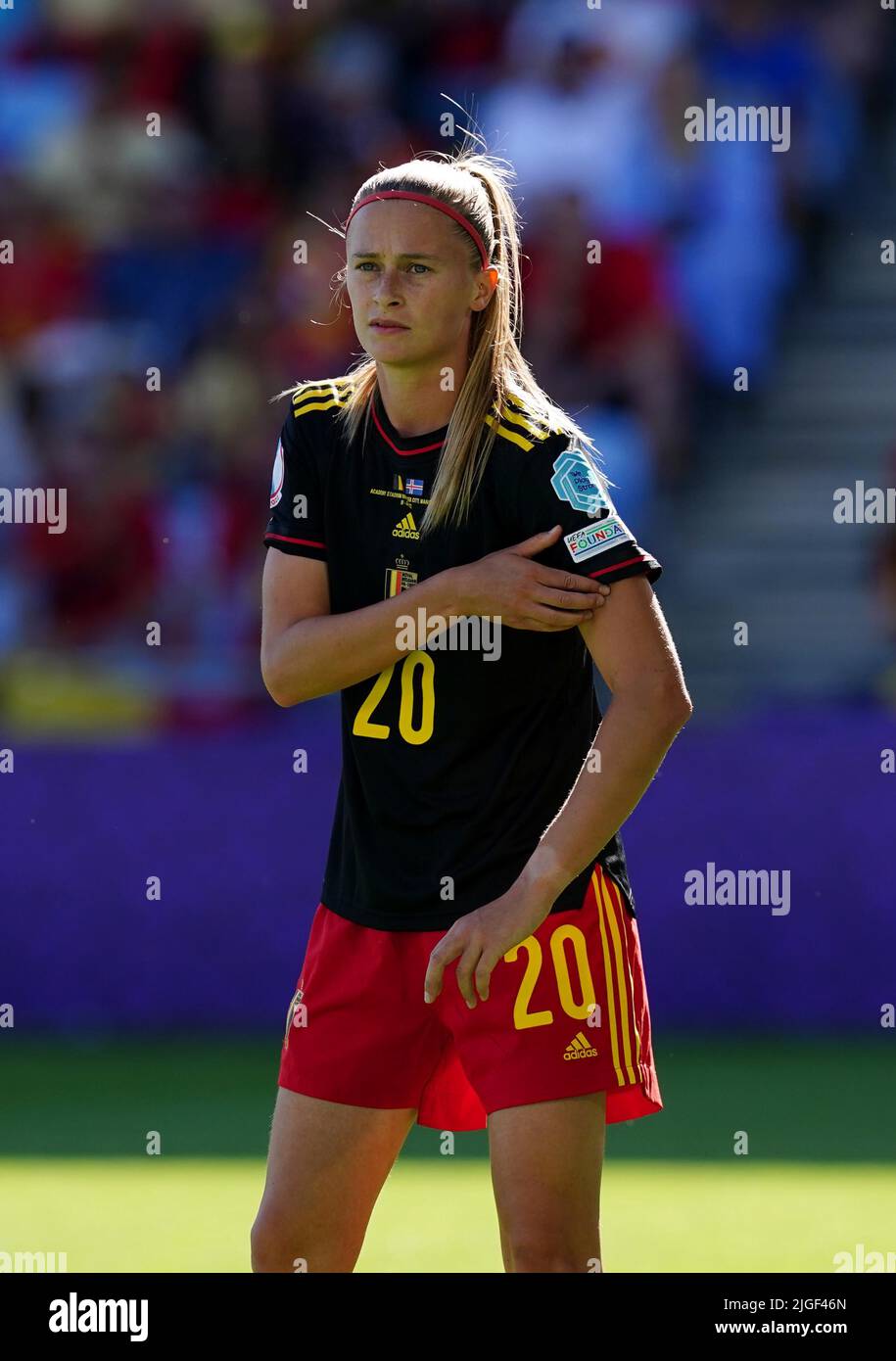 Julie Biesmans, Belgique, lors du match de l'UEFA Women's Euro 2022 ...