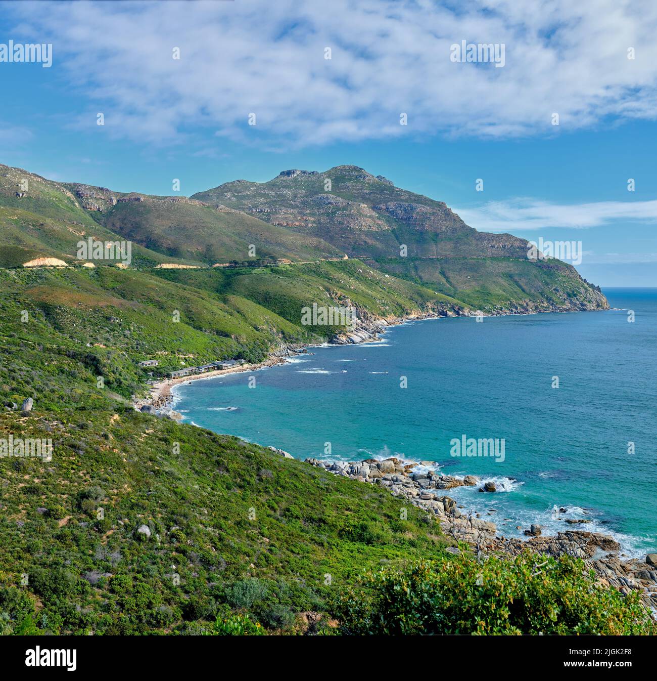Une aire de pique-nique près de Shapmanns Peak Road, le Cap, Afrique du ...