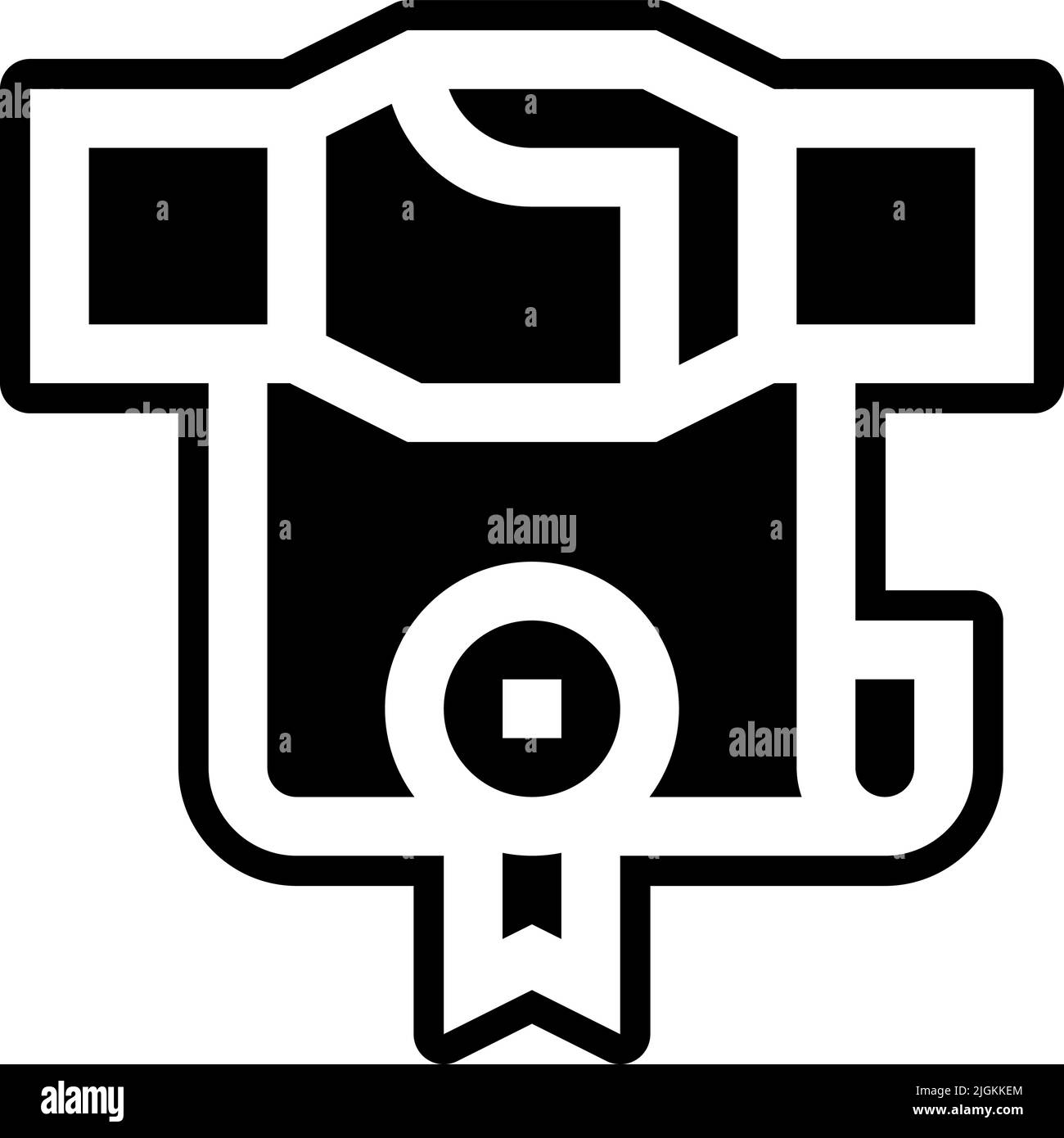 Symbole d'engagement Banque d'images noir et blanc - Alamy