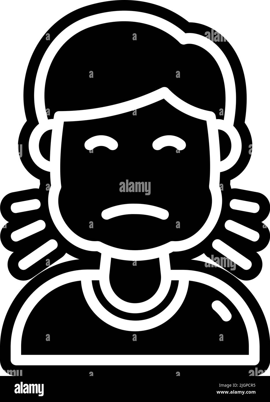 Gonflement des yeux Banque d'images vectorielles - Alamy