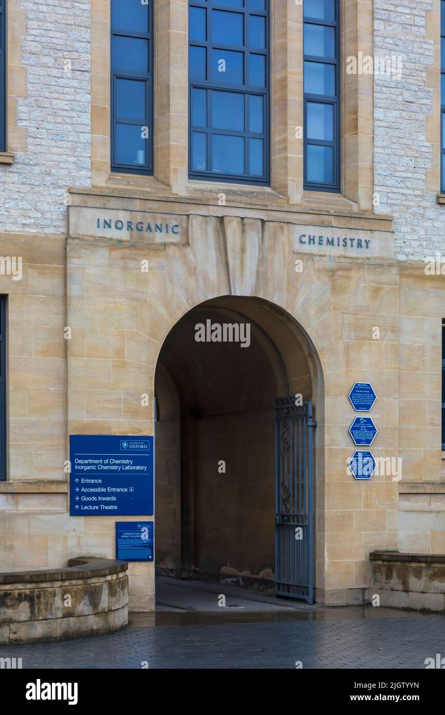 Laboratoire de chimie inorganique oxford Banque de photographies et d ...