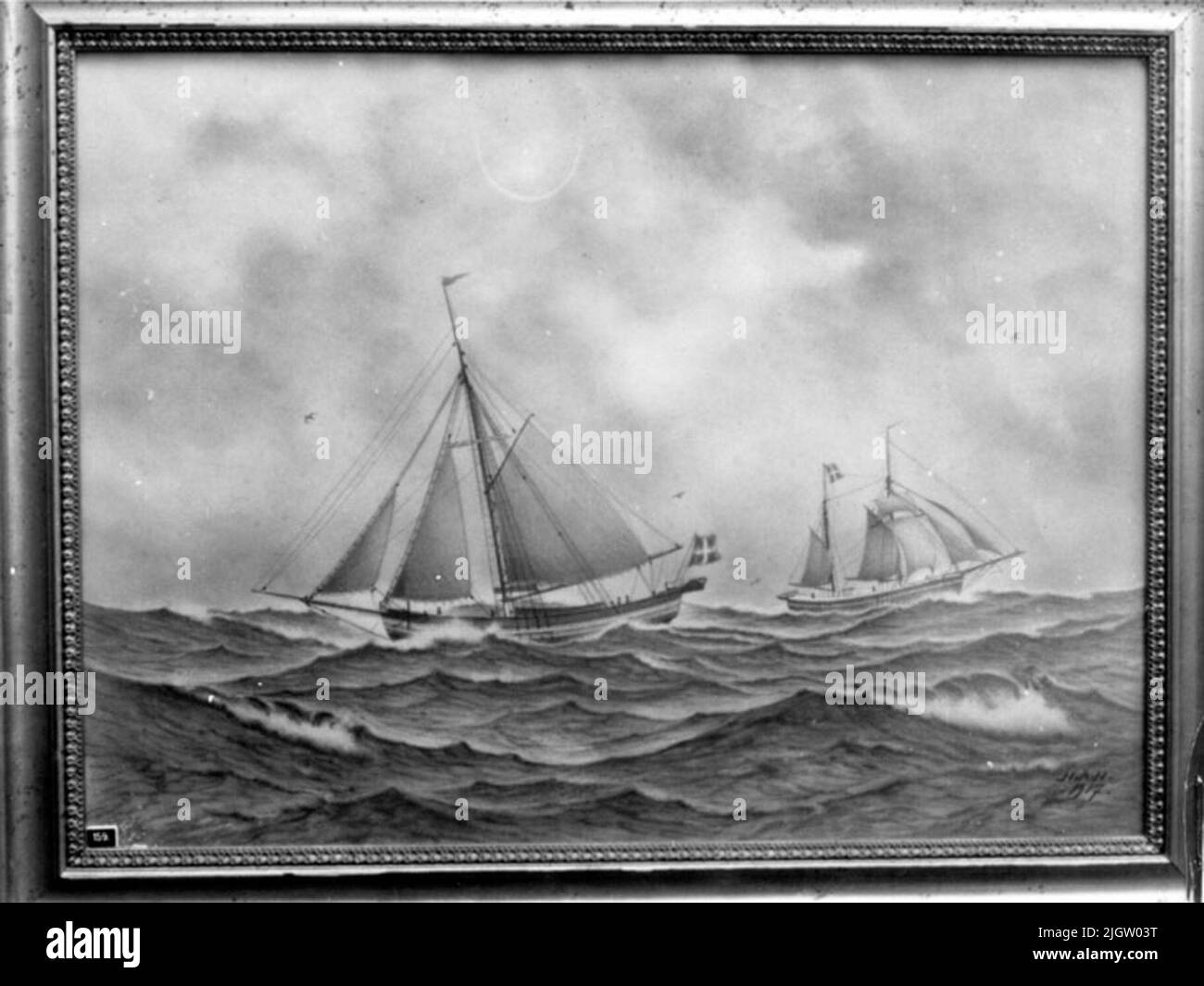 Écrit à l'arrière: La chasse Anna Maria Elisabeth a été construite à ...