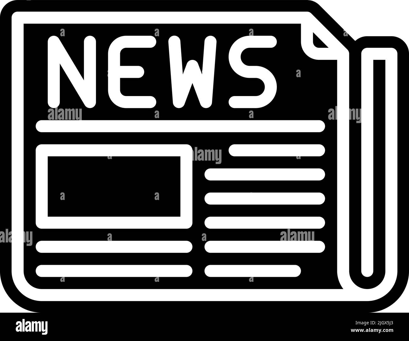 Icone journal Banque d'images noir et blanc - Page 2 - Alamy