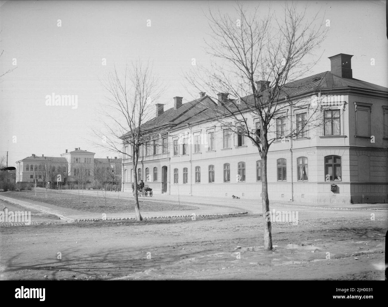 S: t Olofsgatan - Storgatan, Kvarngärdet, Uppsala 1901 - 1902. S: t ...