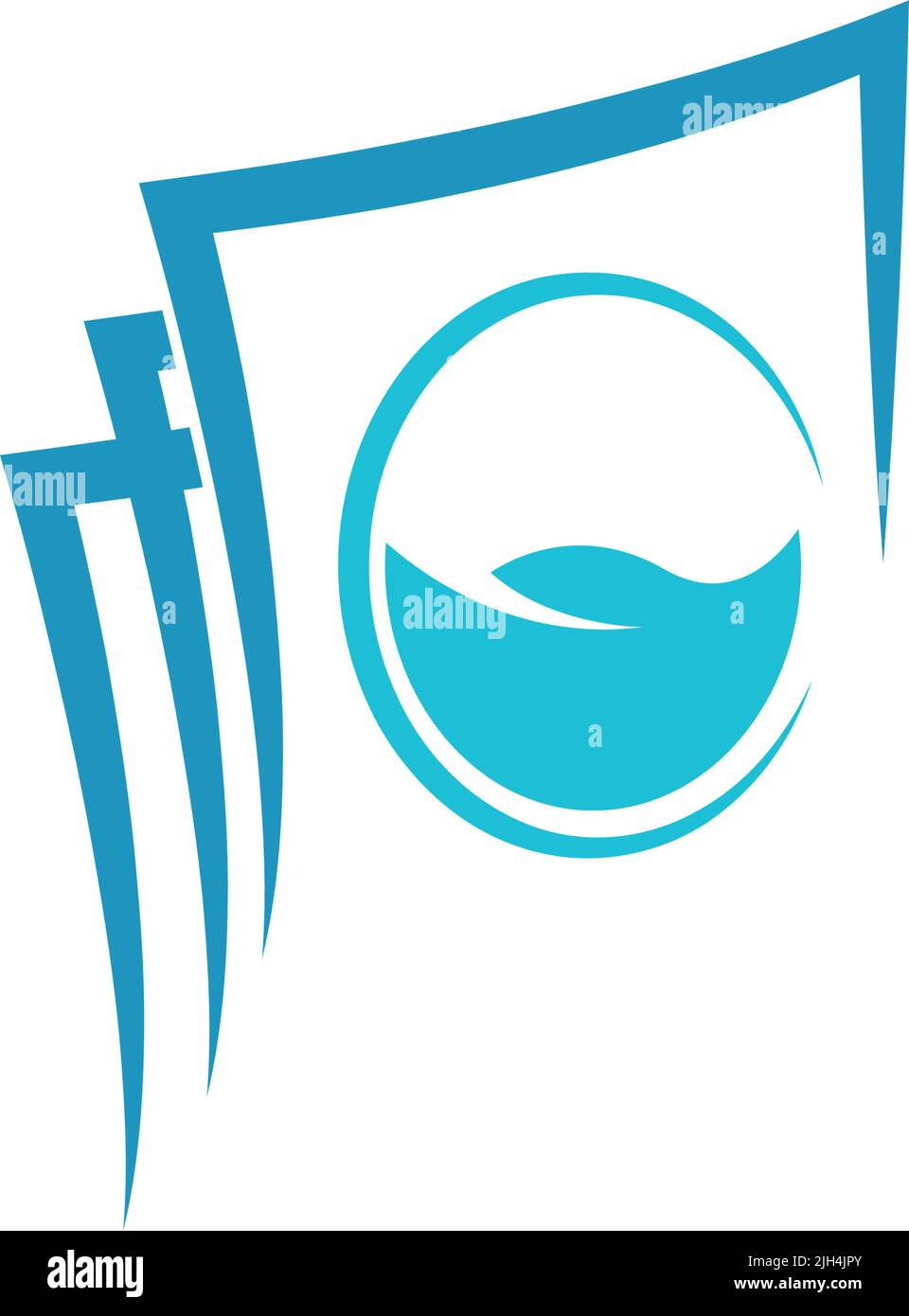 Modèle d'illustration du logo de l'icône de lavage de linge Image ...