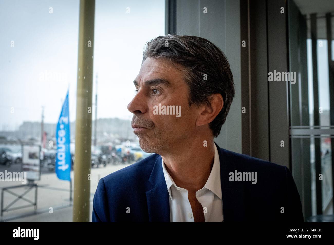 France, Bretagne, Saint-Malo, 2022-06-06. Portrait de Pascal Blanchard au Festival de ...