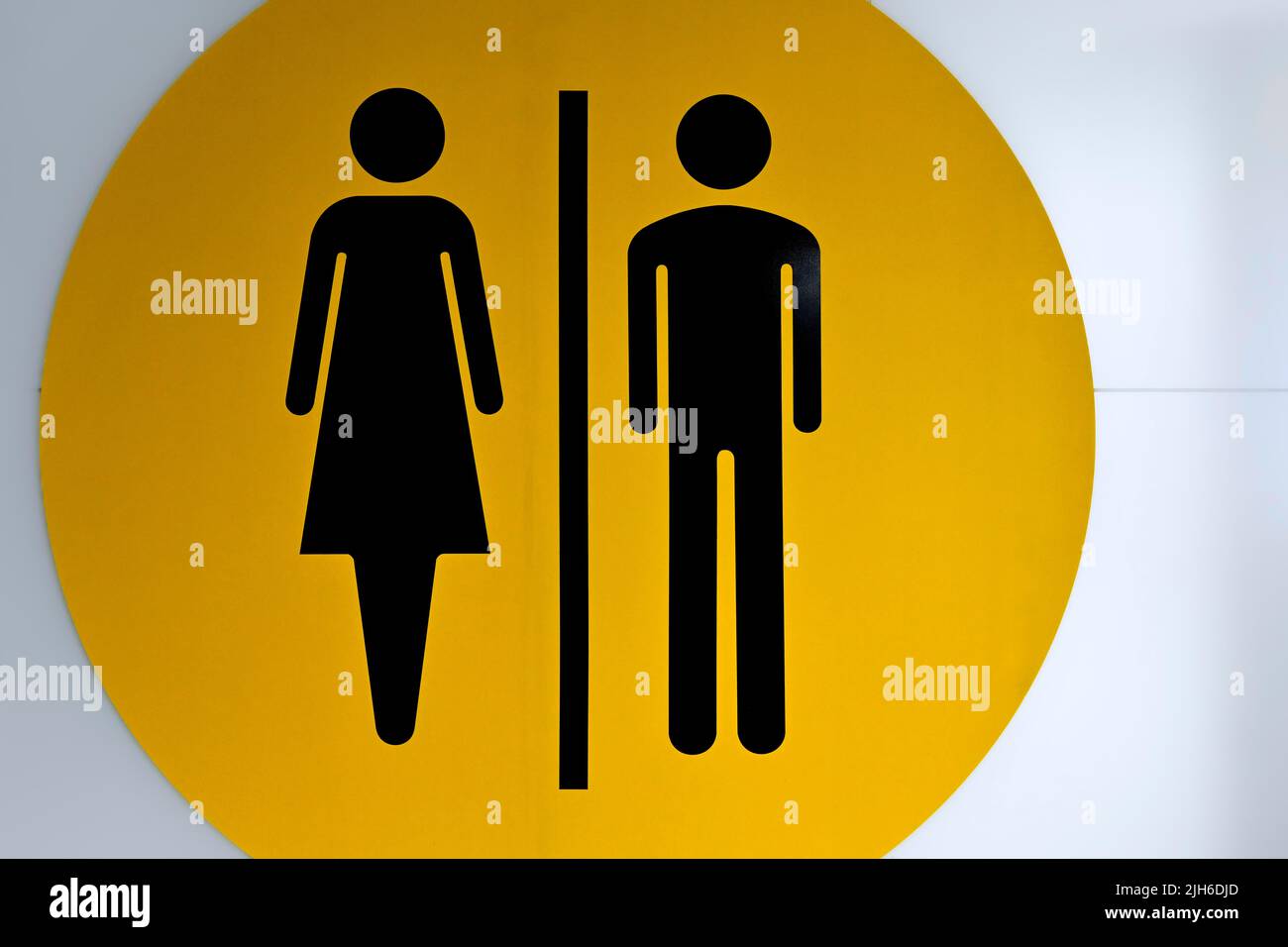 Signe de toilette homme et femme Banque de photographies et d’images à ...