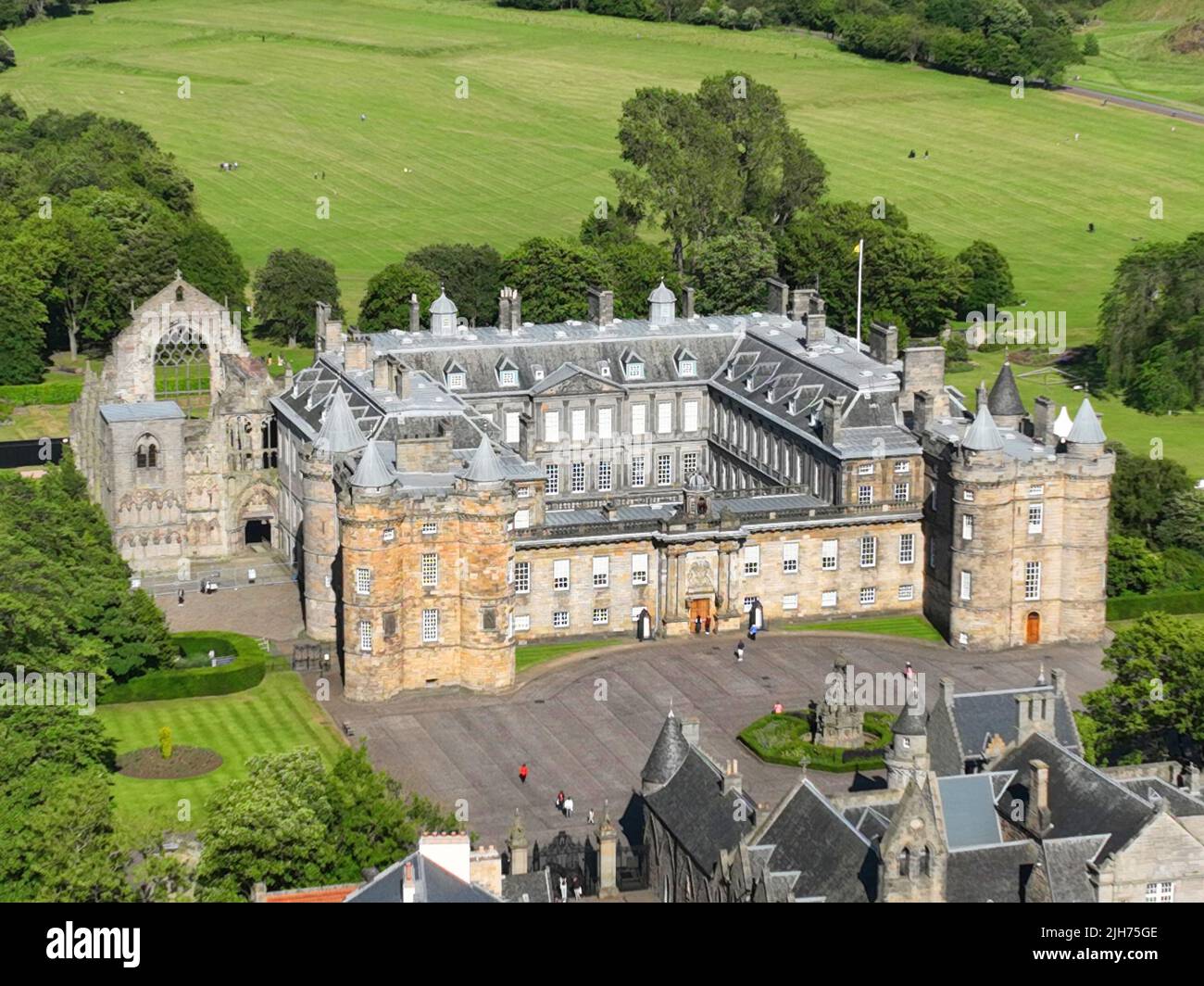 Palais holyrood aerial Banque de photographies et d’images à haute ...