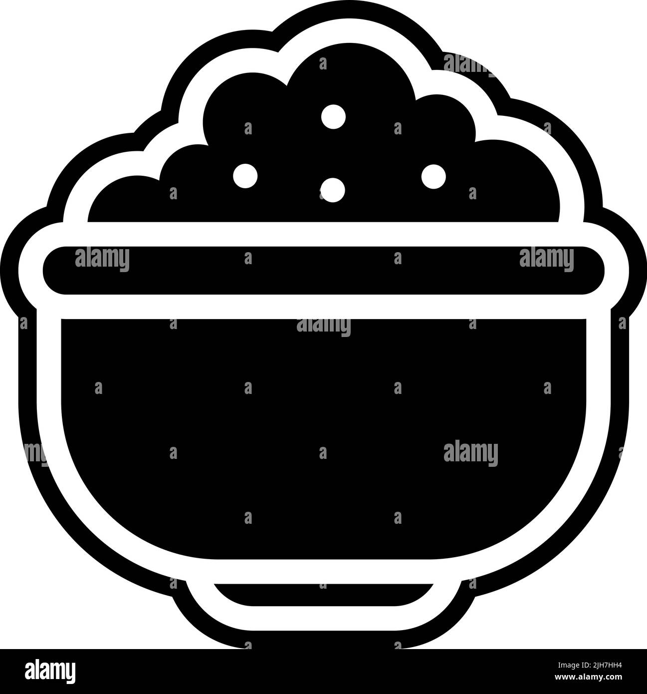 Bol alimentaire bol alimentaire Banque d'images noir et blanc - Alamy
