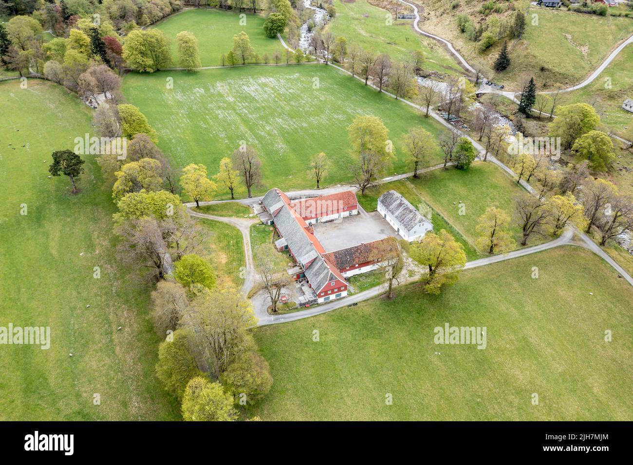 Rosendal avlsgard og fruehuset Banque de photographies et d’images à ...