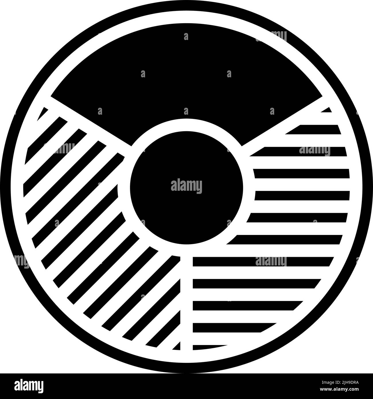 Graph diagram pie chart 3d Banque d'images noir et blanc - Alamy