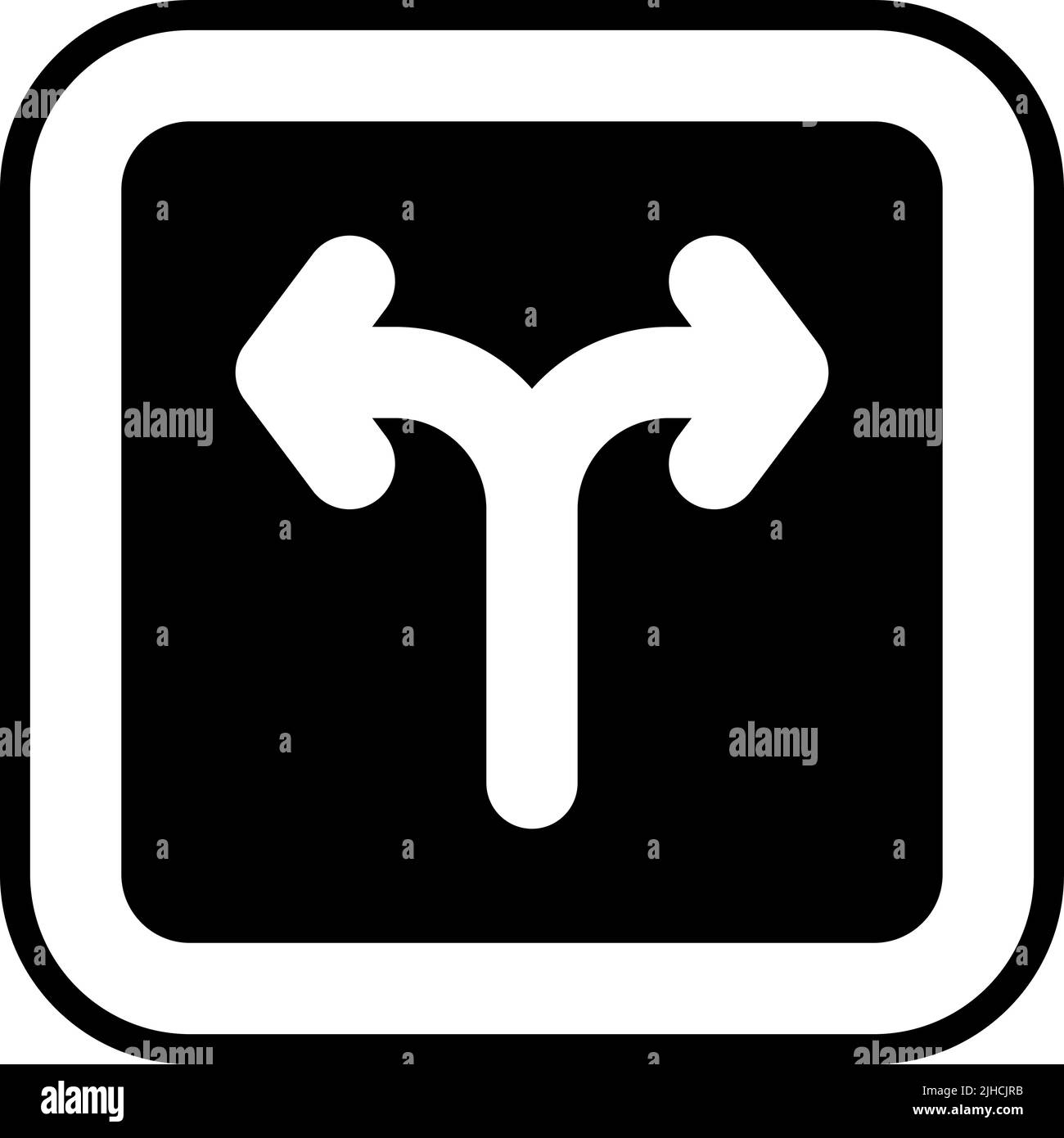 L'intersection du symbole Banque d'images noir et blanc - Alamy