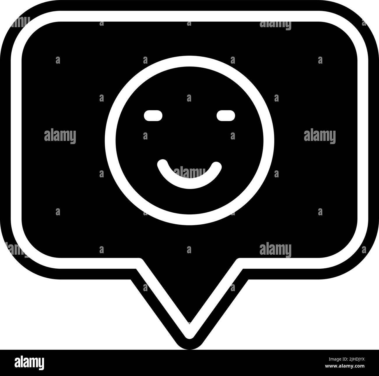 Emoji neutral Banque d'images noir et blanc - Alamy