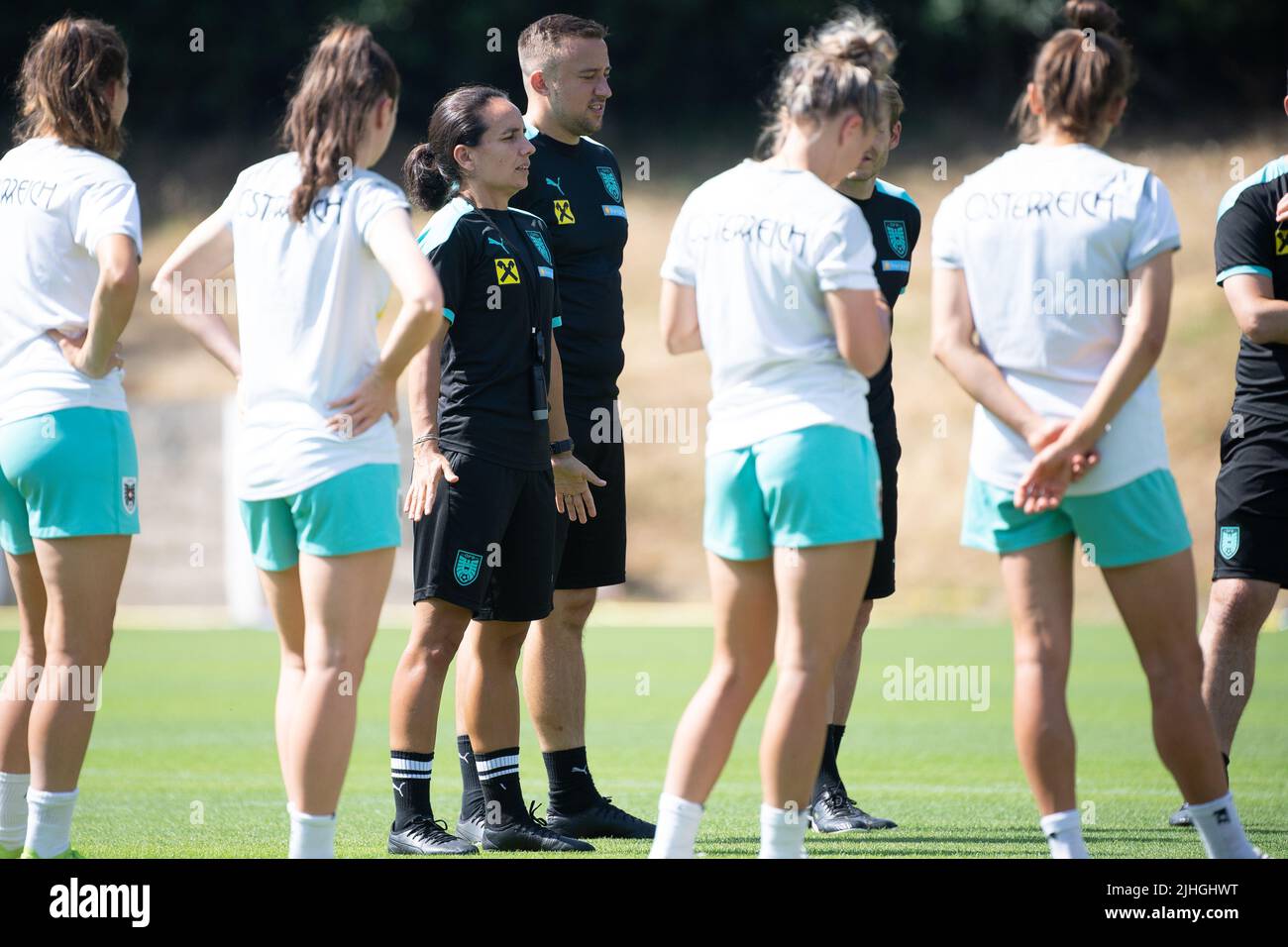18 juillet 2022, Grande-Bretagne, Bagshot: Football: Équipe nationale ...
