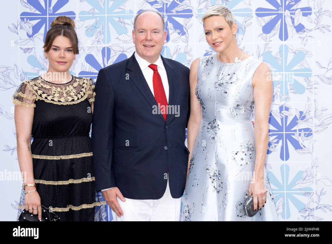 Camille Gottlieb, Prince Albert II de Monaco et Princesse Charlene de Monaco assistent au Gala ...