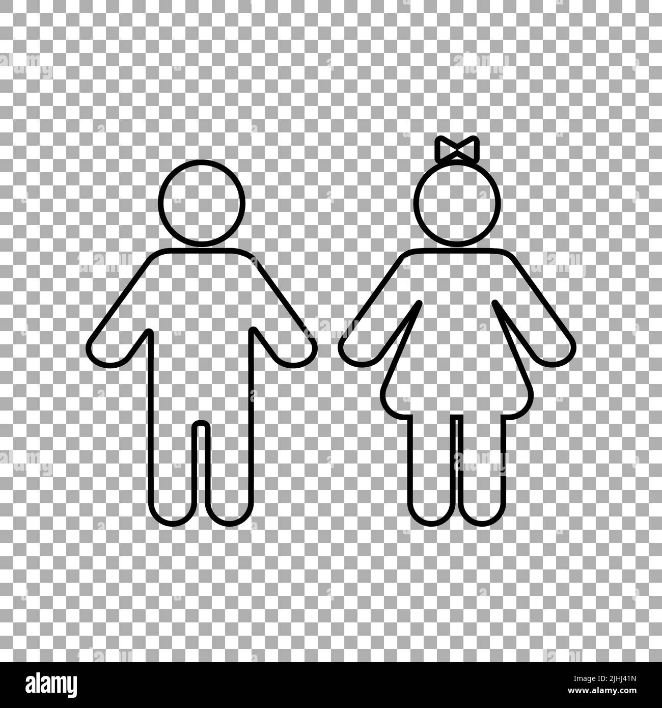 Icône enfants sur fond transparent. Illustration vectorielle Image ...