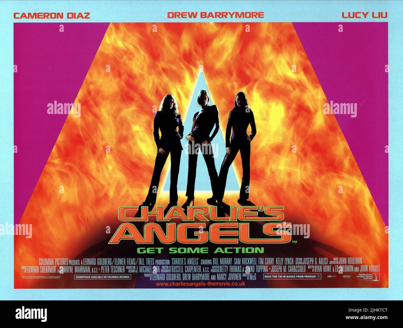 DREW BARRYMORE, Cameron Diaz, Lucy Liu, l'affiche de Charlie's Angels, 2000 Photo Stock - Alamy