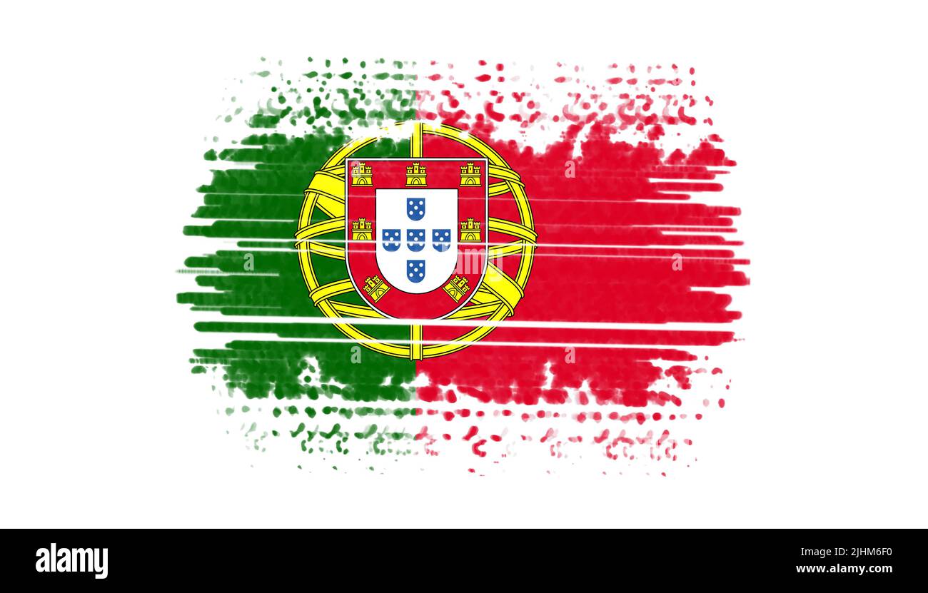 Dessin artistique de la peinture du drapeau Photo Stock - Alamy